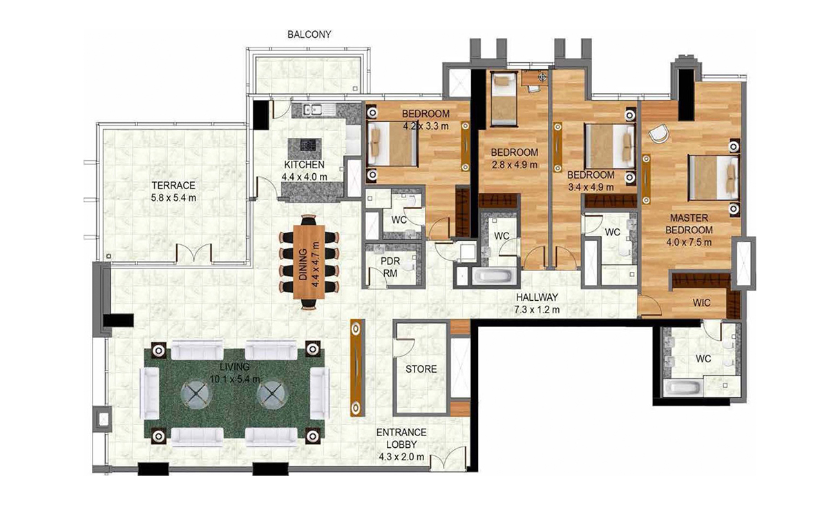 Meera Tower | Apartments, Penthouses in Dubai