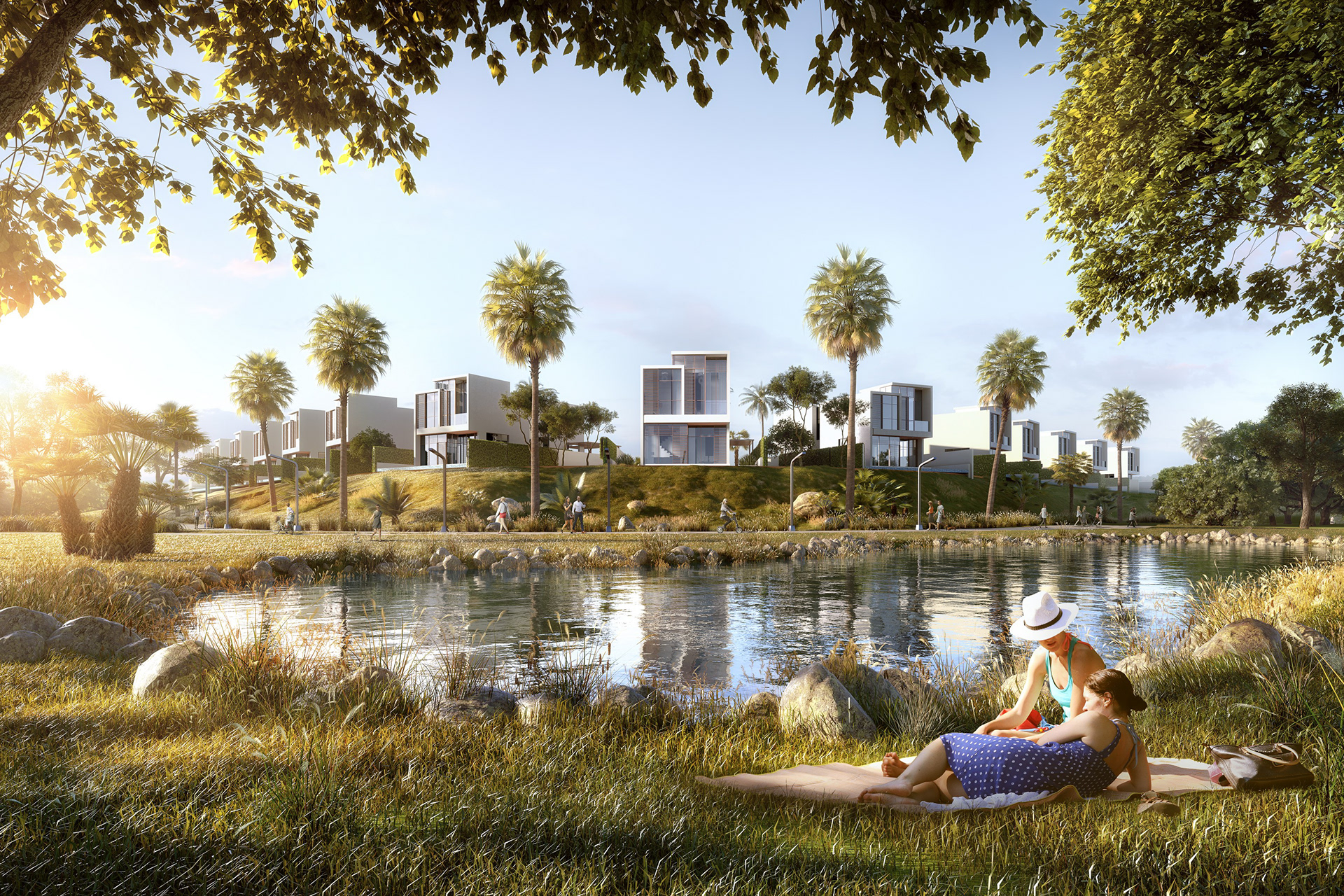 Floor plans and Master plan for Green Acres Villas, Dubai