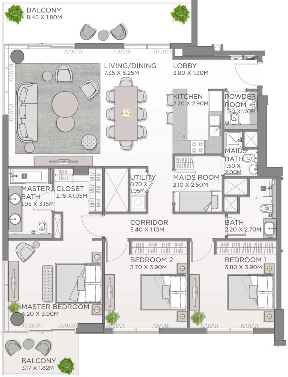 Castleton Central Park | Apartments in Dubai