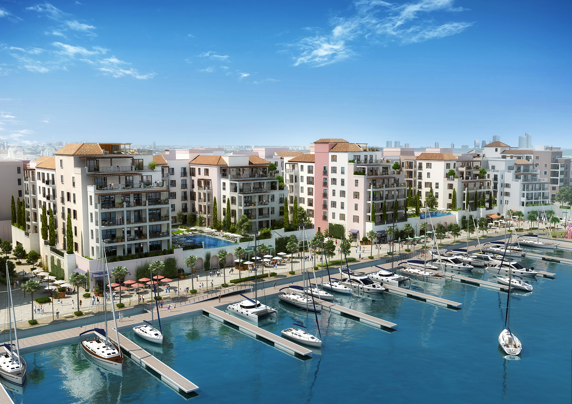 Floor plans and Master plan for La Rive Residences, Dubai