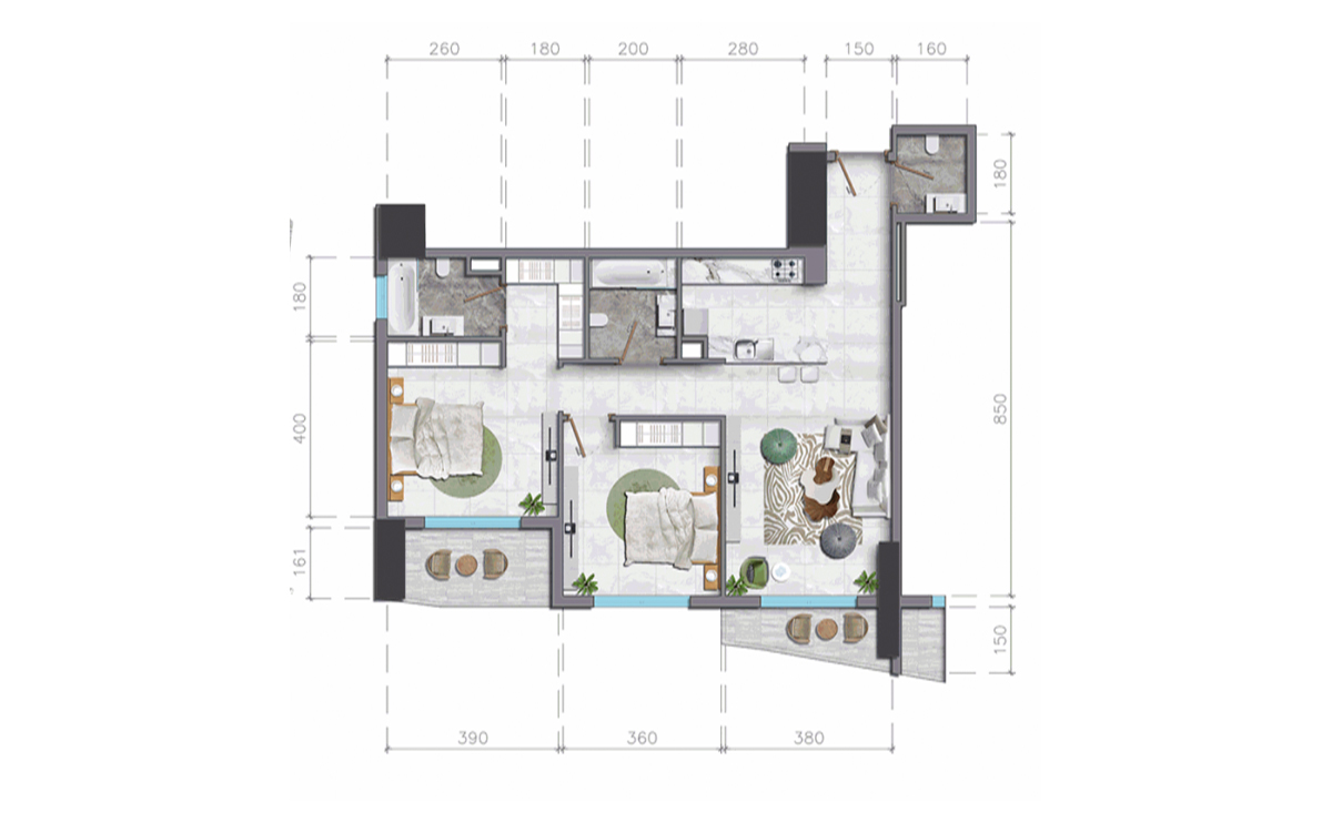 Blue Wave Tower | Apartments, Duplexes in Dubai